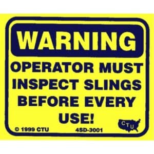 CRANE DISCONNECT Decal - CraneTraining.com